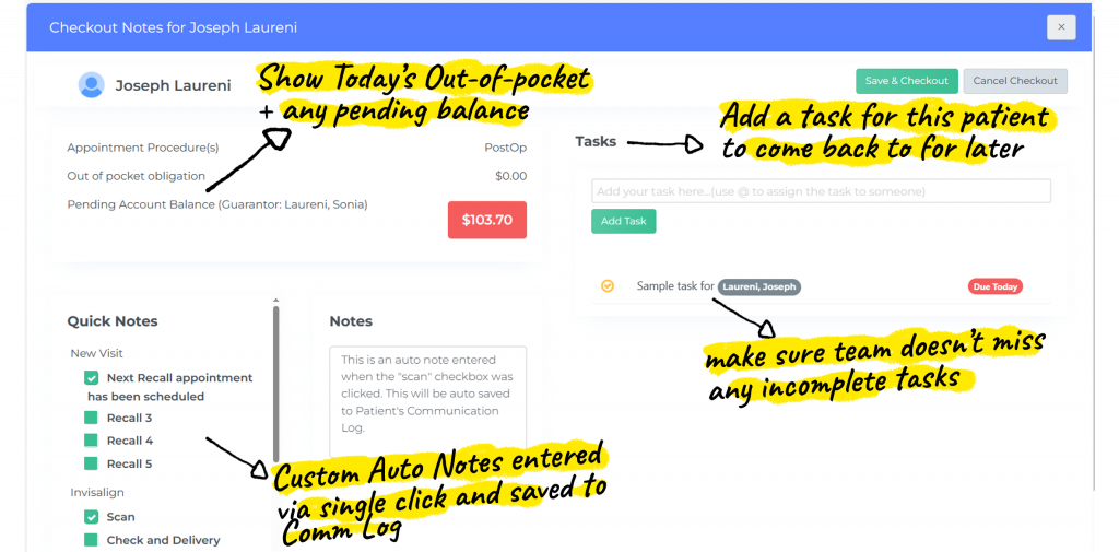 Digital Route Slip for Open Dental | Team Productivity & Accountability
